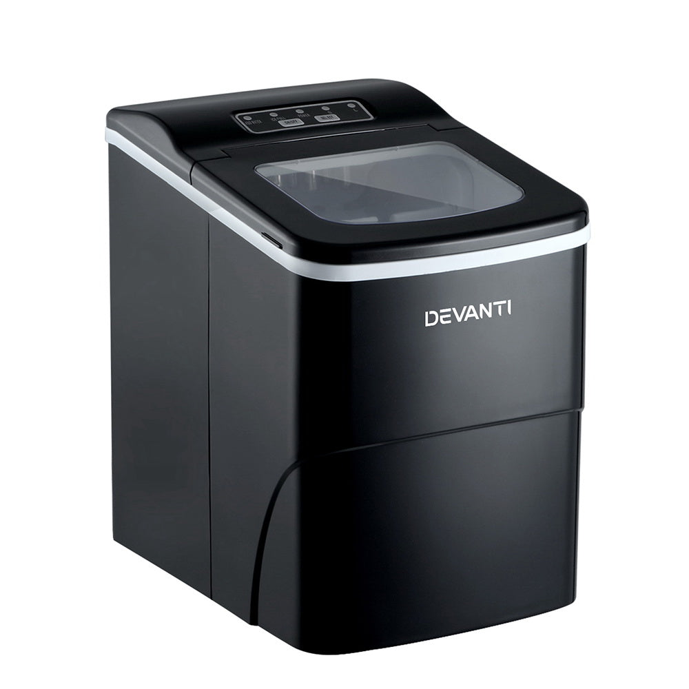 DEVANTi Portable Ice Cube Maker Machine 2L Home Bar Benchtop Easy Quic ...